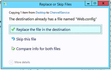 How to edit a web.config without receiving the "Please check if this ...