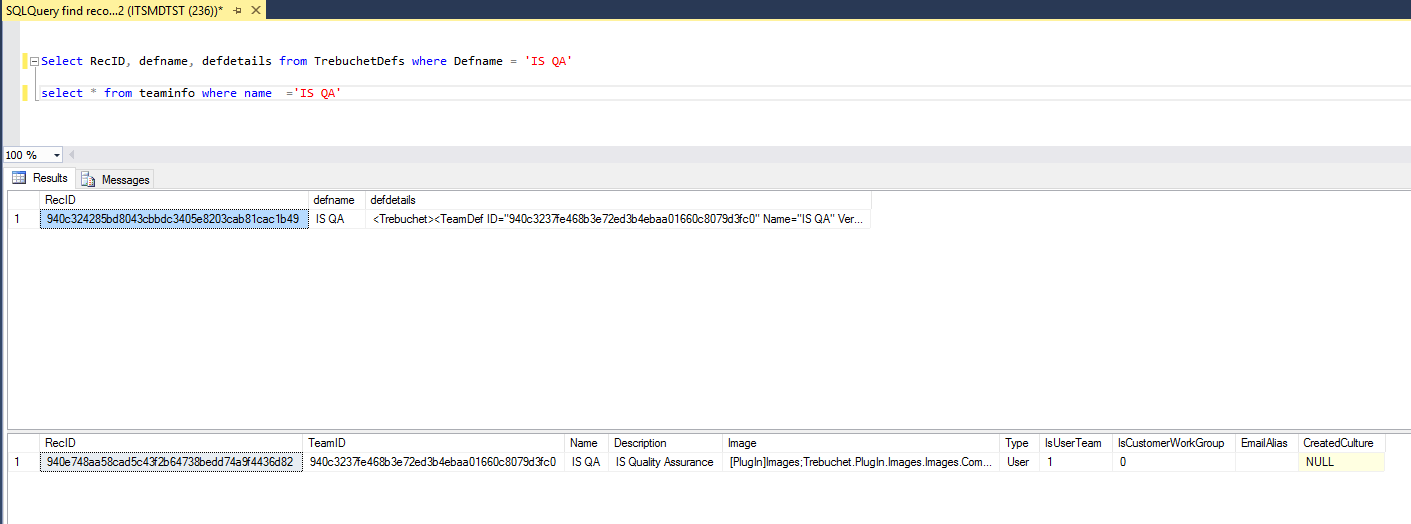 Team DefID Doesn't Match Team ID