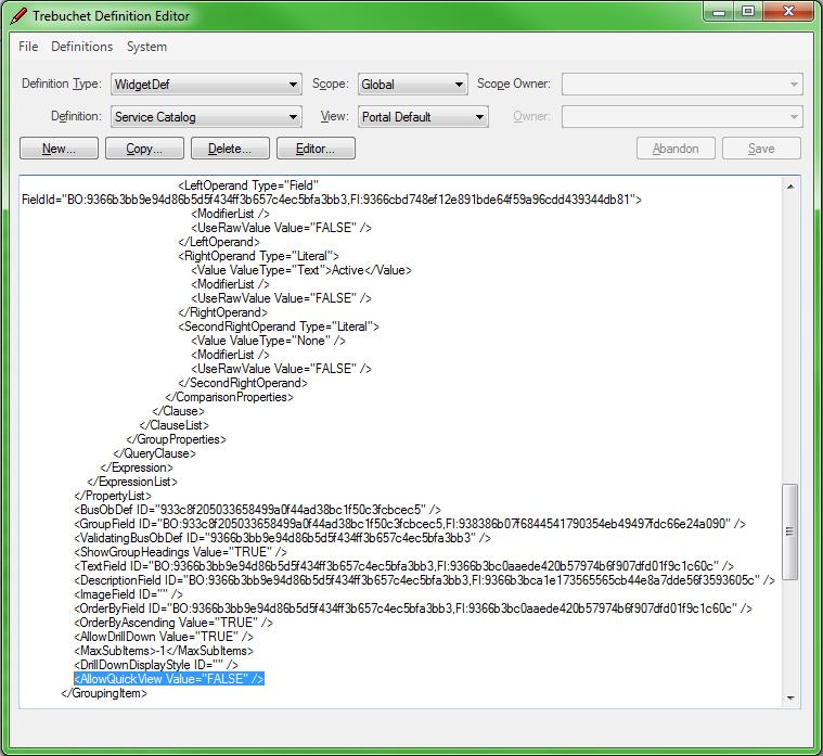 How to change service catalogue text in the portal