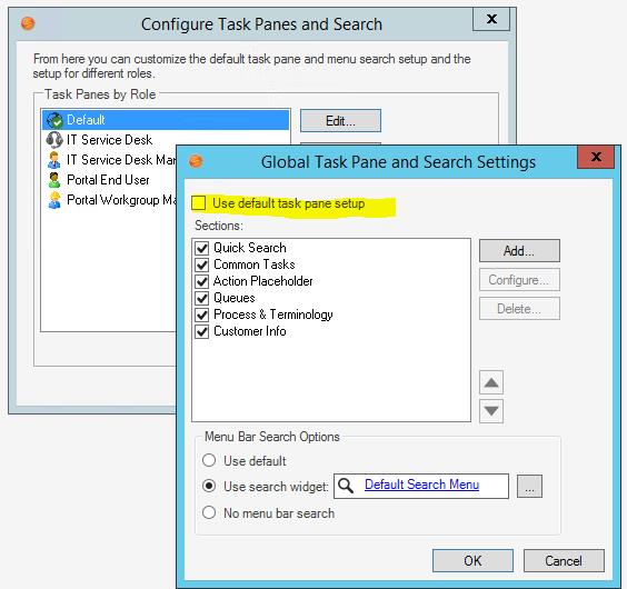 How to configure Common Tasks pane in Rich Client