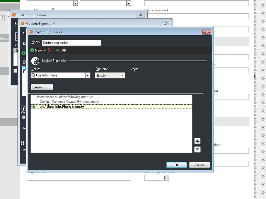 How to find UserInfo Fields (UserInfo.Phone) when creating a Custom Expression for a new ...