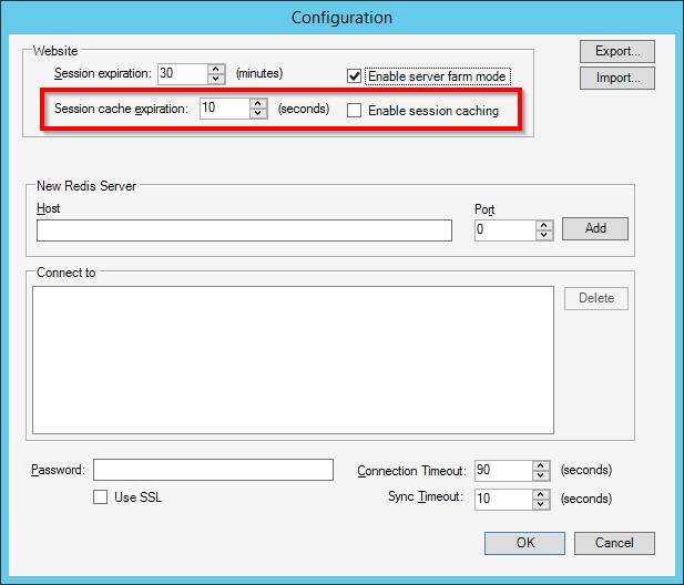 What Should My Cherwell Session Caching Settings Be Set To For Load ...