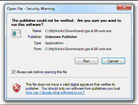 One-Step Error: Operation was cancelled by the user