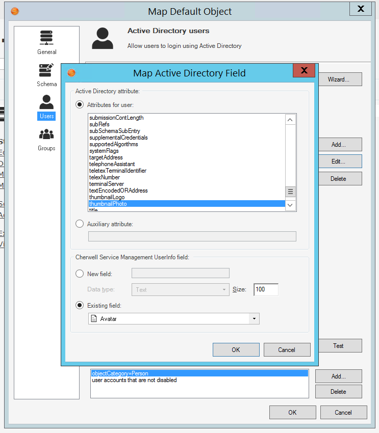 How to map the Avatar field in a user or customer record from the ...
