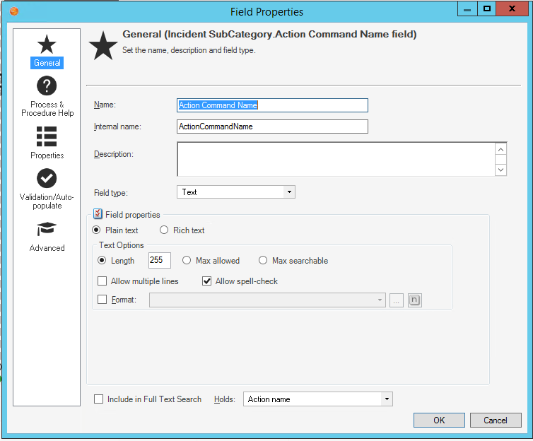 How to create an Action Business Object in the Action Catalog