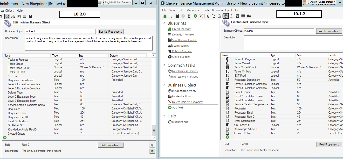Field Type Icon Not Shown in Business Object Field List