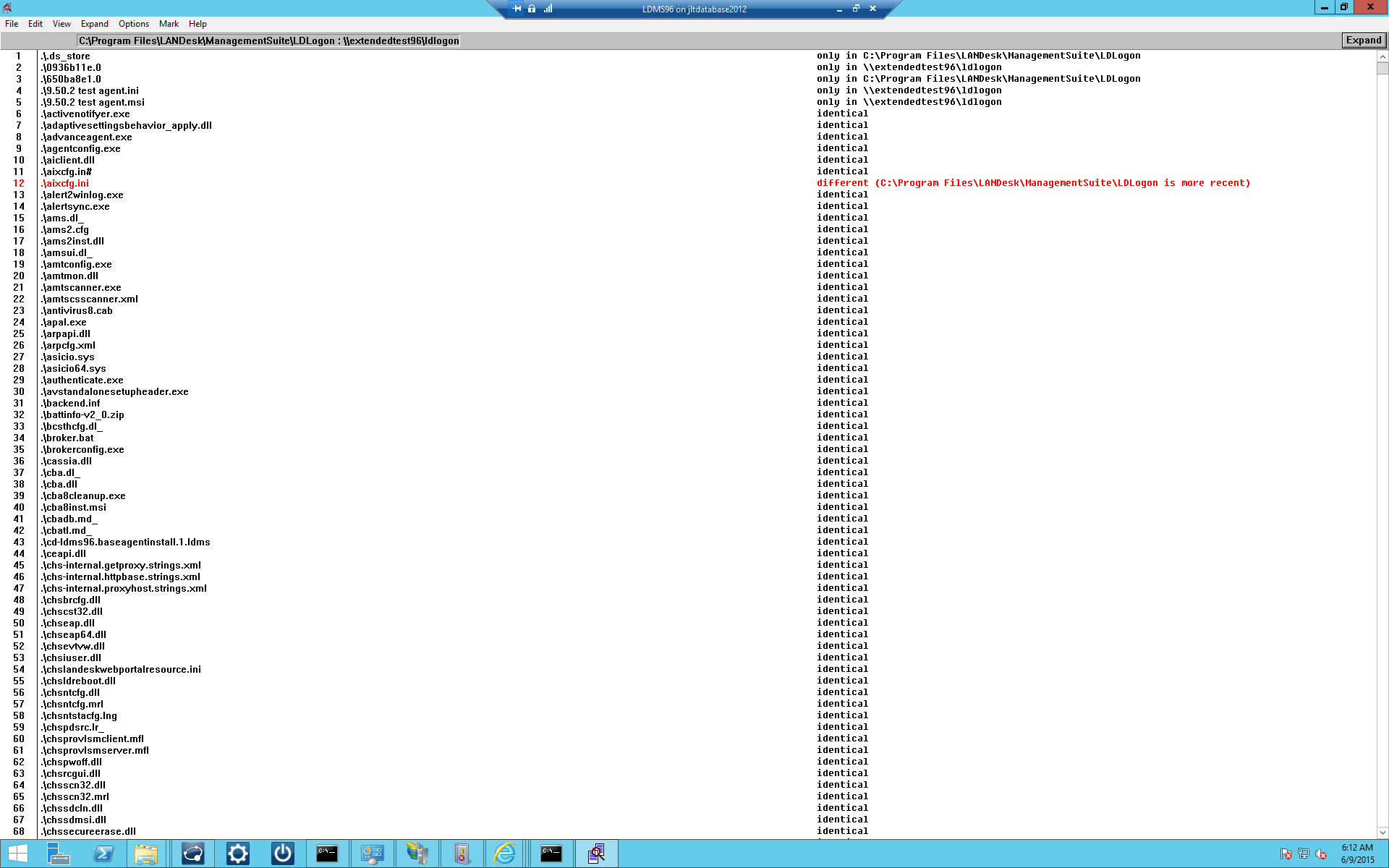 How to use Windiff.exe to compare the contents of a file or directory