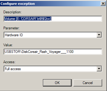 How to Add Exceptions for USB Sticks to Device Blocking