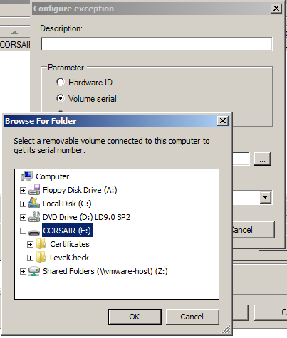 How to Add Exceptions for USB Sticks to Device Blocking