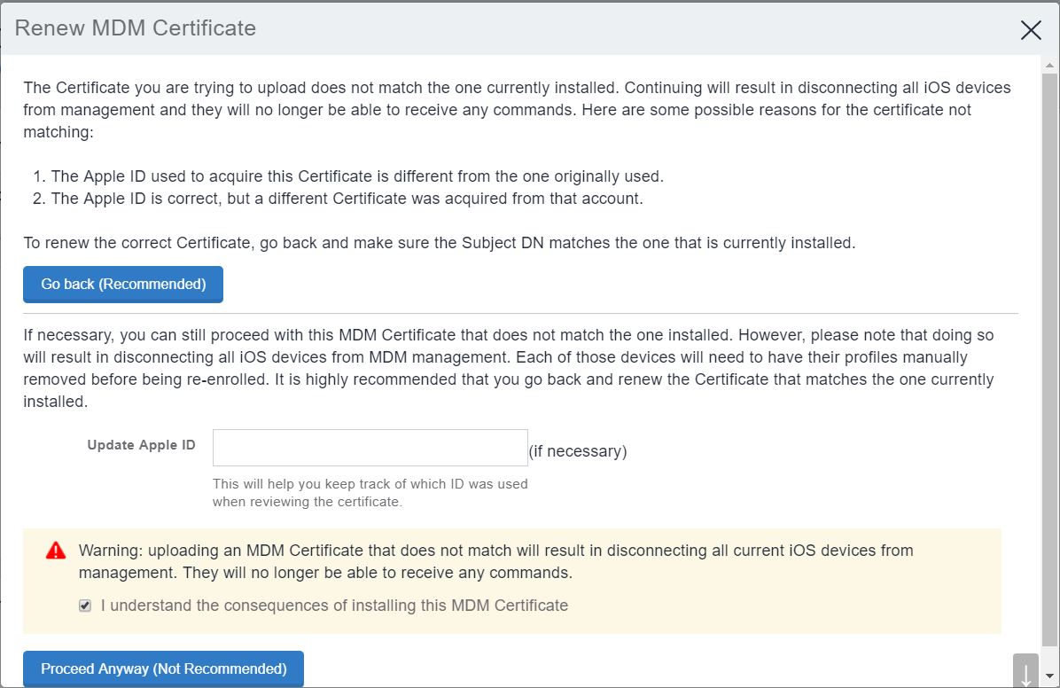 How to Replace (Reset) Apple Account and iOS MDM Certificate in N-MDM (MI Cloud)