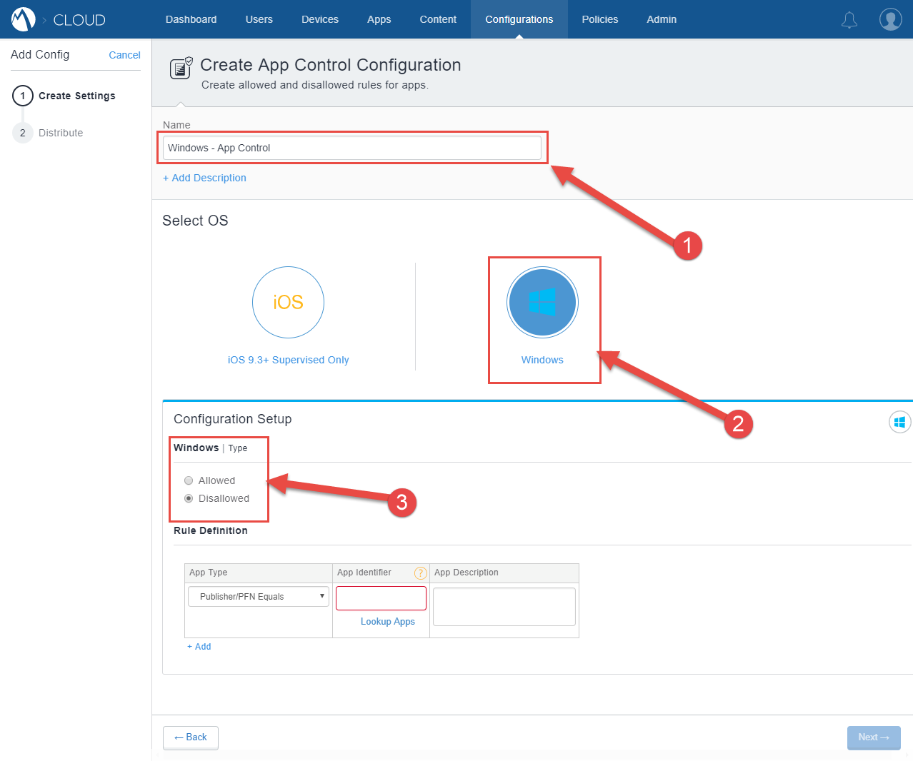 Ivanti N-MDM: Windows 10 - App Control Configuration