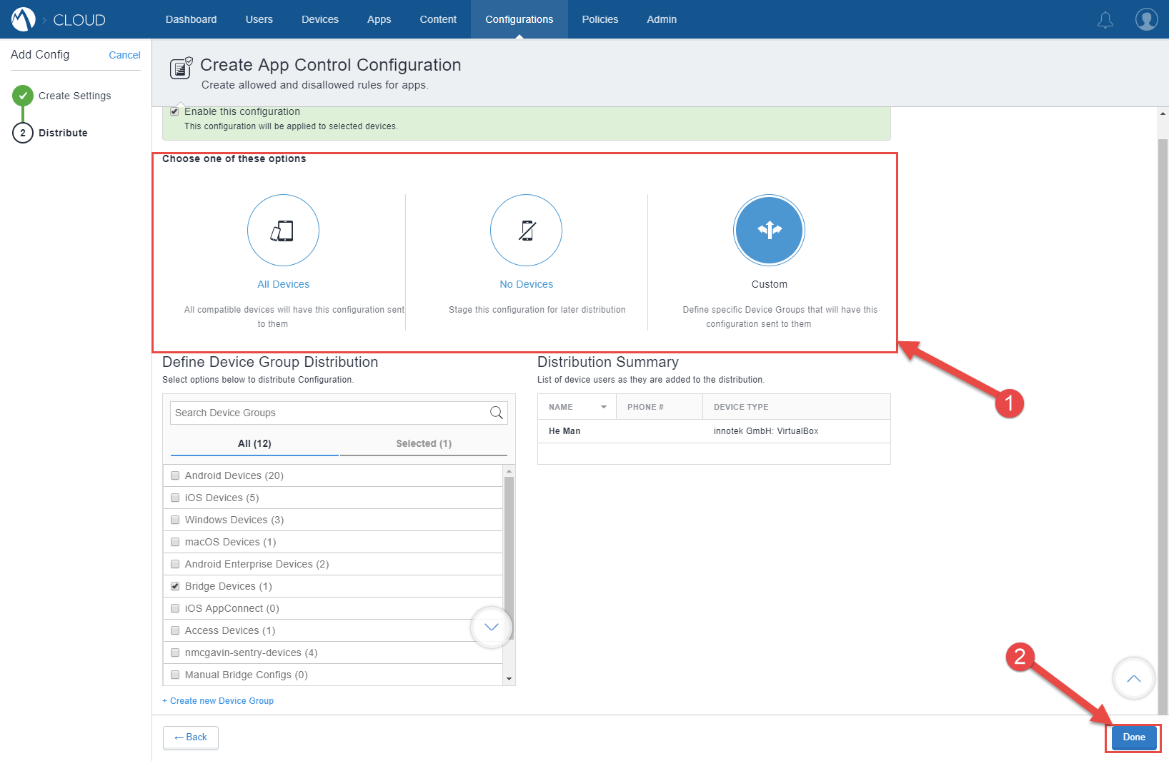 Ivanti N-MDM: Windows 10 - App Control Configuration