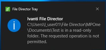 Renaming Folder Fails With Folder Is Read Only Error