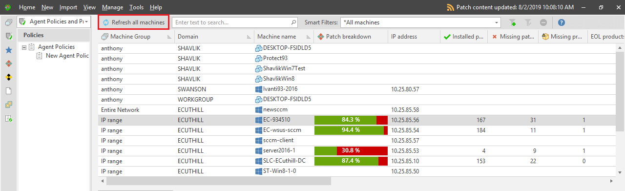 How to View Ivanti Security Controls Agent Scan/Deployment Results
