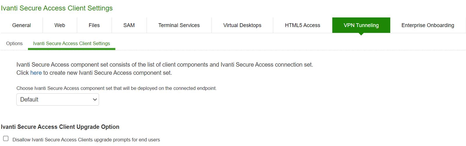 Automatic Upgrade of Ivanti Client