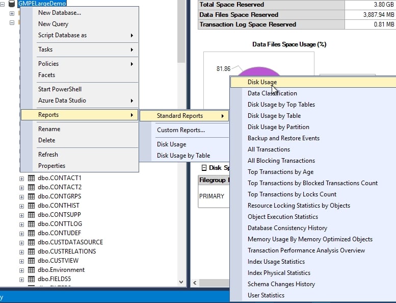 How to get a quick statistical overview of the GoldMine database ...