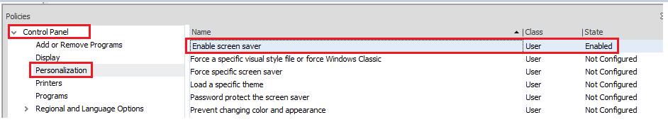 How to Configure Screensaver Policy Using Environment Manager