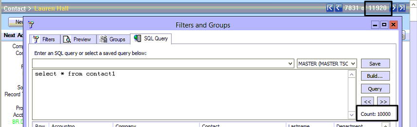 SQL query results are limited to 10000 records. How do I increase this ...