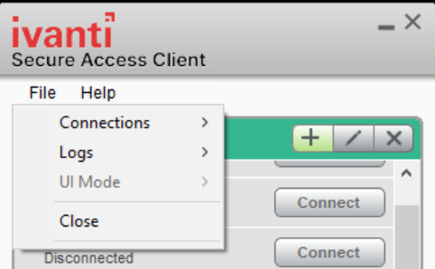 KB45521 - How to Disable the UI Mode Switching in Ivanti Client Version ...