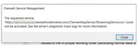 Application Server Error When Interacting With Reports in Any Way.