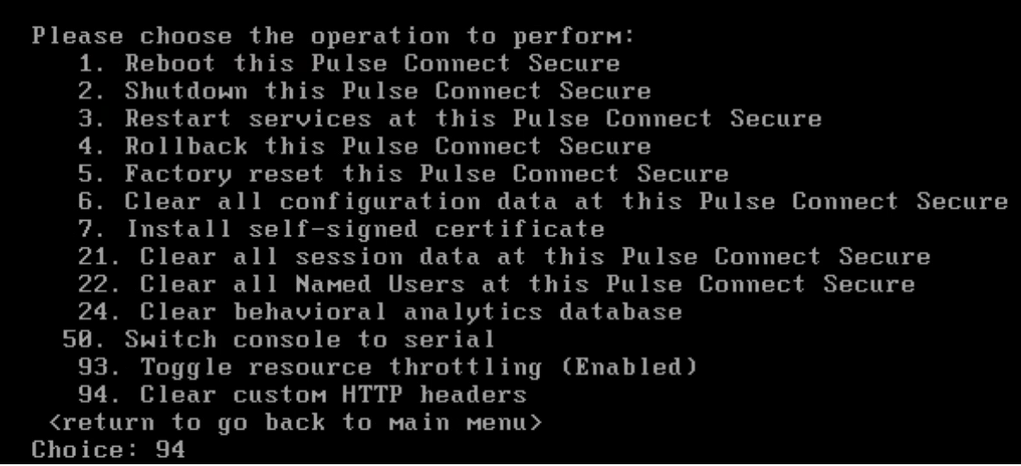 KB44034 - How to configure Custom HTTP Headers on Pulse Connect Secure?