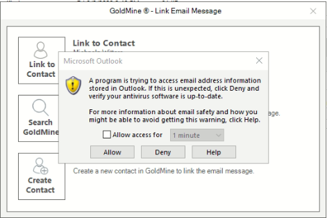 GoldMine Link for Microsoft Outlook: Windows Server OS Trust Center ...