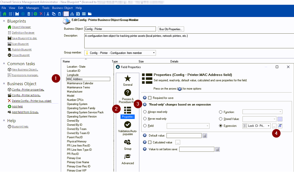 Disabled Modifying Mac Address, Host Name, IPV4 Address and IPV6 ...