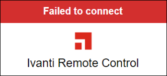 Endpoint Manager Remote Control WS Error - Failed to Connect