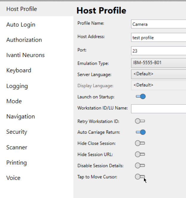 How to enable free cursor mode in Velocity