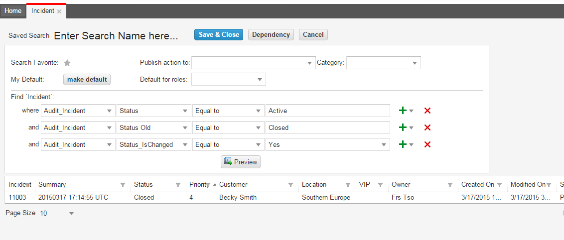 How is the description field populated in the audit tables?