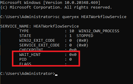 Service stuck on Stopping/Starting status