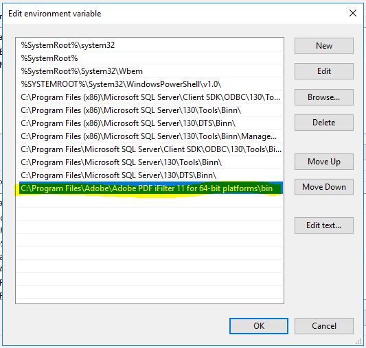 To enable full text searching on .pdf and .docx documents attached to ...