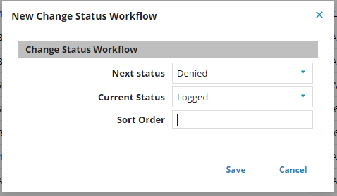 Problem / Solution: Cannot modify and save new status of Change instance.
