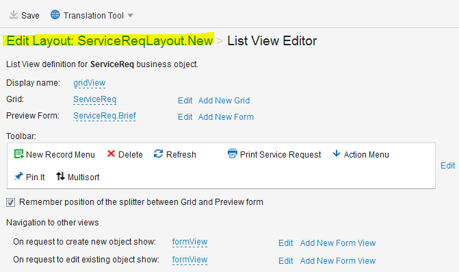 Print Service Request report and quick action