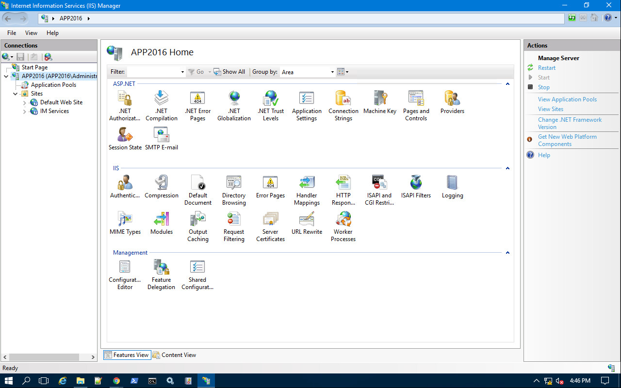 How To: Access IIS Logging Settings for the ISM Web Interface Website