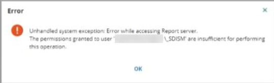 Insufficient permissions error while accessing SSRS reports on webserver on DMZ