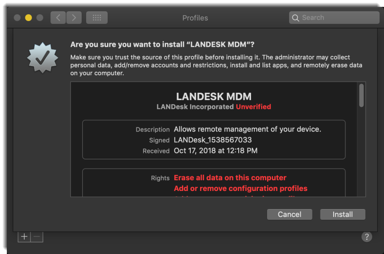 About Integrated Device Management for MacOS in Ivanti EPM