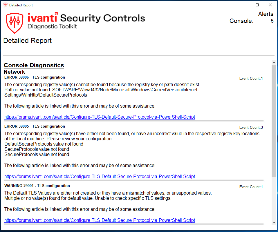 How To: Use the Security Controls Diagnostic Toolkit