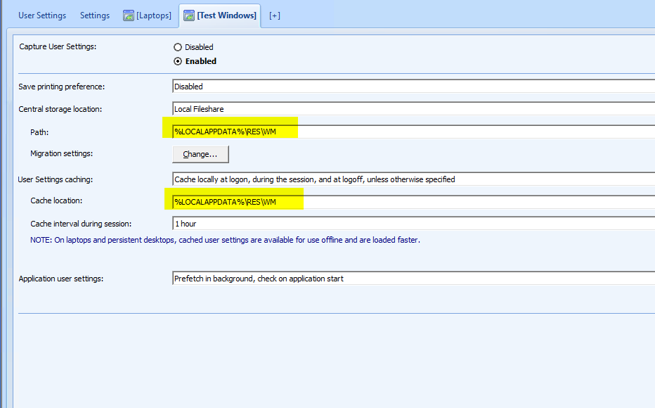 Ivanti Workspace Control User settings are deleted if more Workspace ...