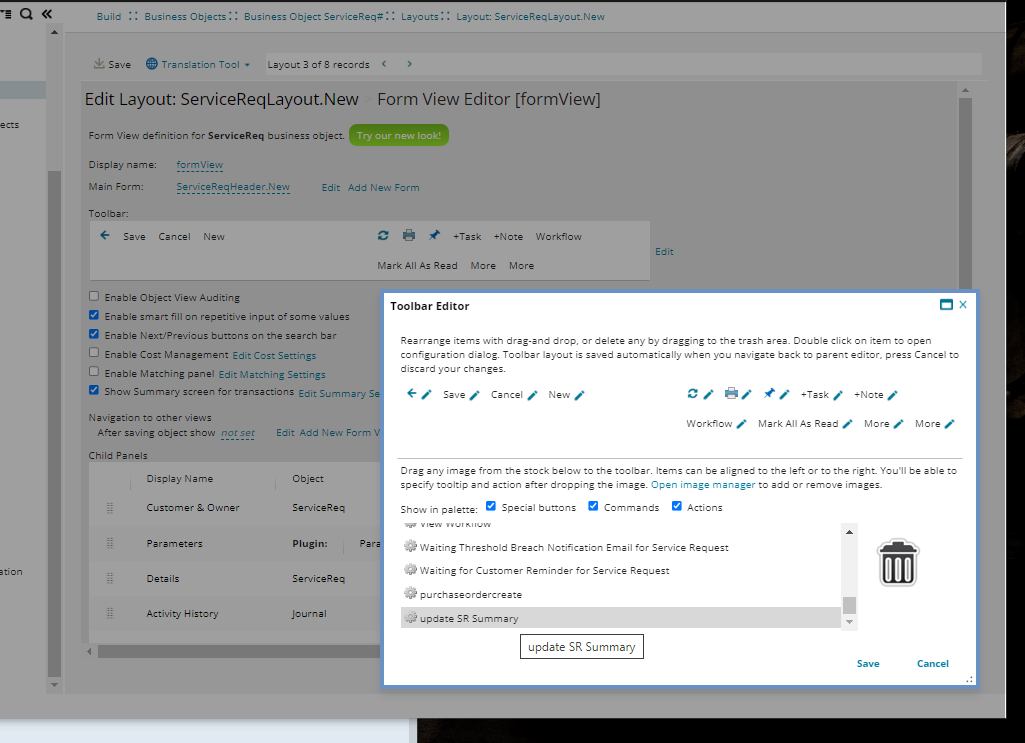 Service Request Template