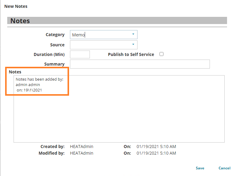 How to automatically add footers to notes / emails sent via Journal?