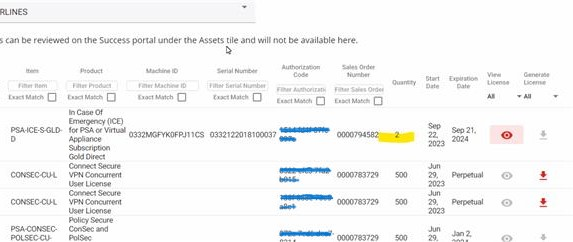 Unable to Install Bundled Auth Codes in ISA Appliances