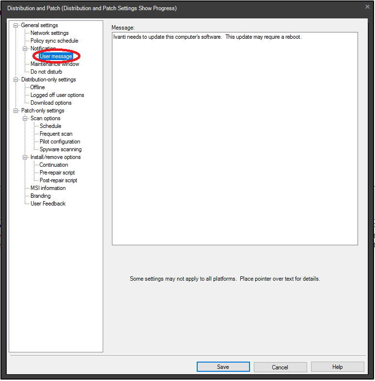 How To: Show Progress Options When Patching
