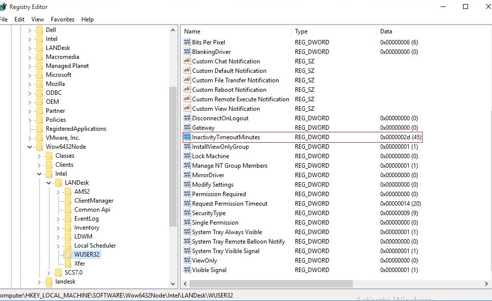 How to Change the Ivanti EPM Remote Control Timeout Value