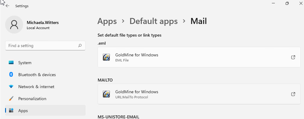 How to set GoldMine Email as the Default Email client for Windows ...