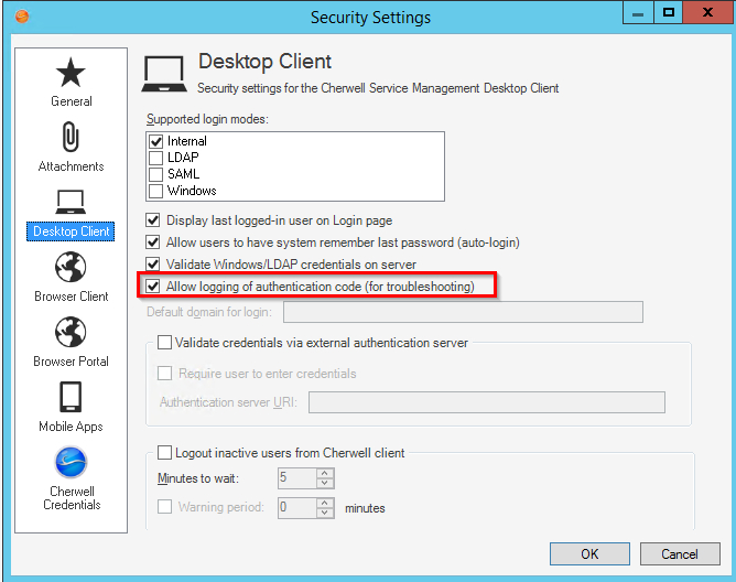 How to Enable Authentication Logging in Rich Client With Out Logging Into Rich Client
