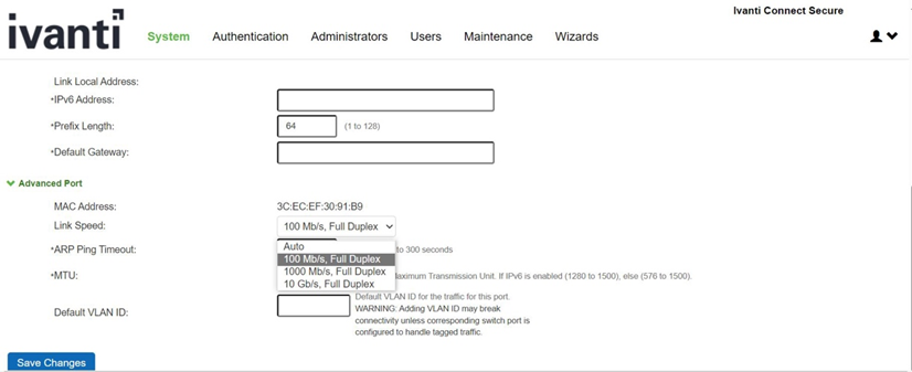 Behavior of Hardware Ports With Respect to Speed and Duplex on Isa 6000