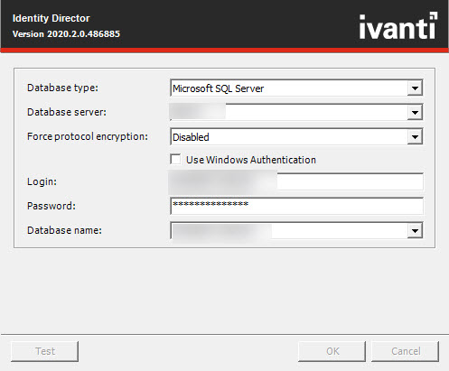 Error when upgrading the Ivanti Identity Director: Invalid Column name ...