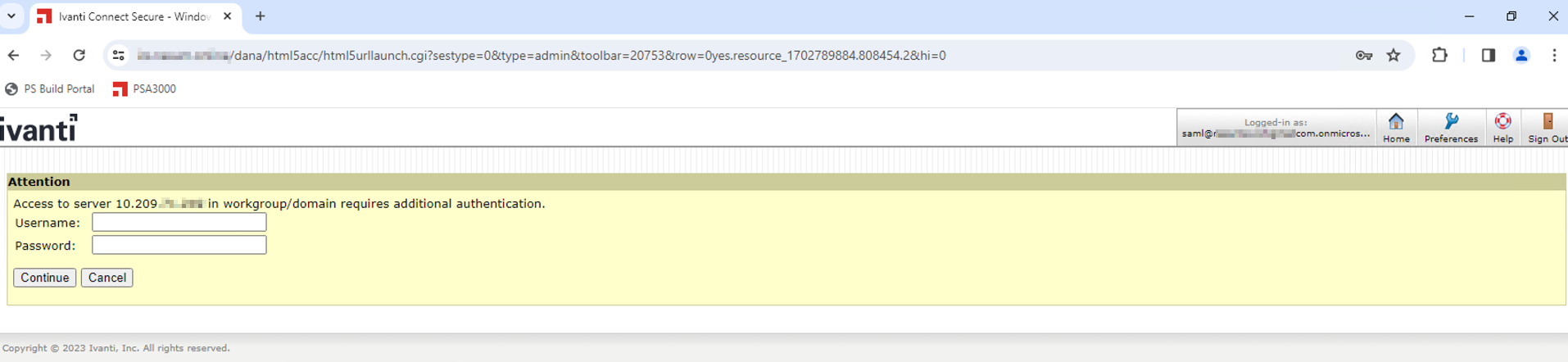 Troubleshooting: HTML5 Bookmark Access Failure with Connection Error ...