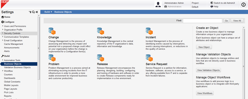 How to make a business object available in the AdminUI?